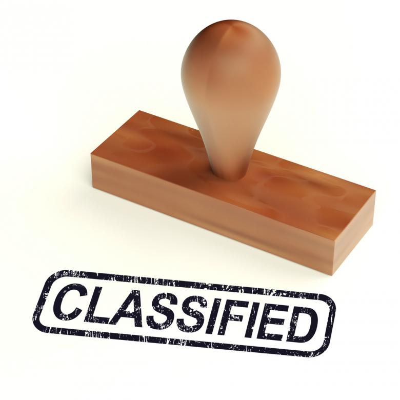 Classified Rubber Stamp Shows Private Correspondence - Free Stock Photo ...